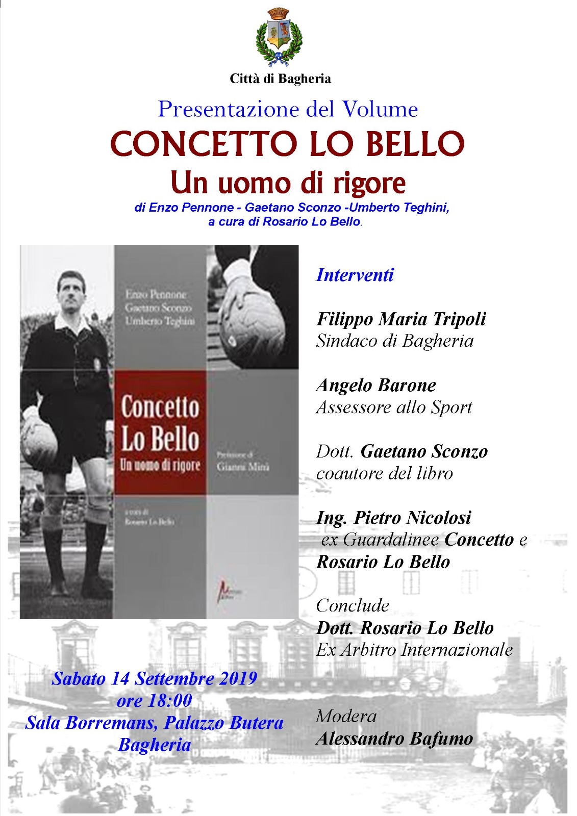 La figura di Concetto Lo Bello protagonista a Bagheria. A raccontarlo ...