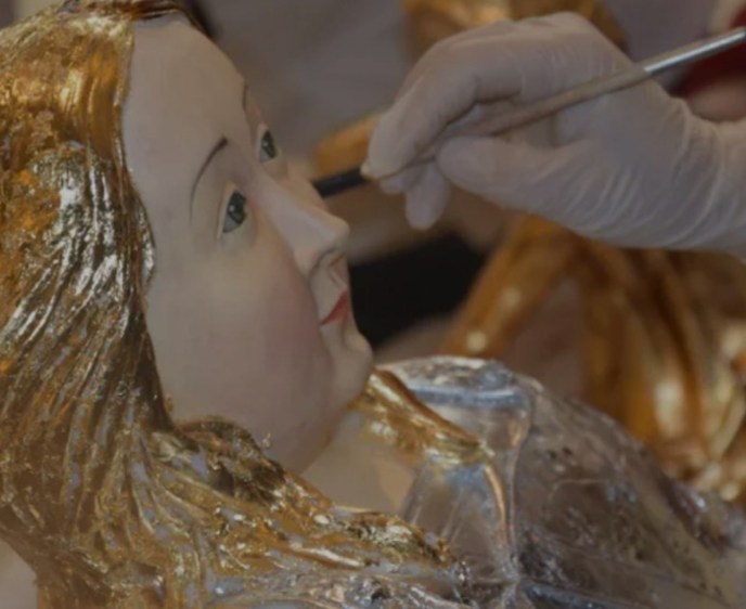 Restaurata Agata Duci d’Amuri, riproduzione dolce del busto della Santa ...